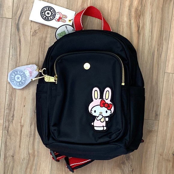 Kipling | Bags | Kipling X Sanrio Hello Kitty Rabbit Black Mini Nylon ...